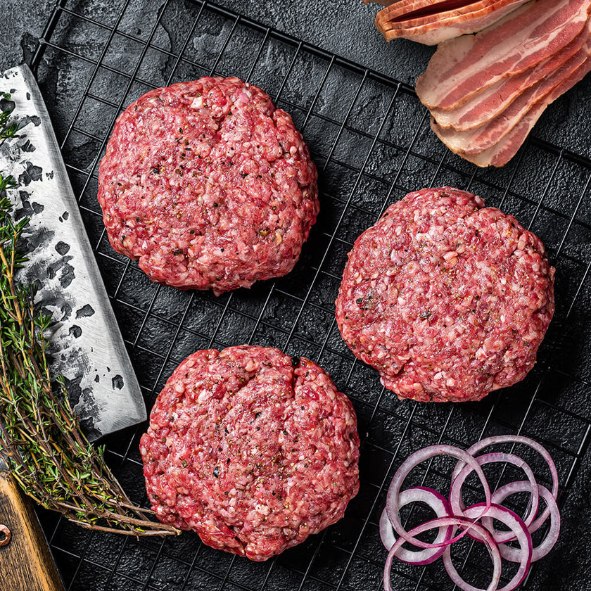 Grass Fed Bacon Burger Patties | Premium Beef – REP Provisions