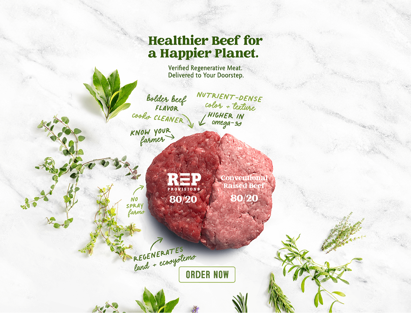 REGENERATIVE. AMERICAN RAISED. SEED OIL FREE.